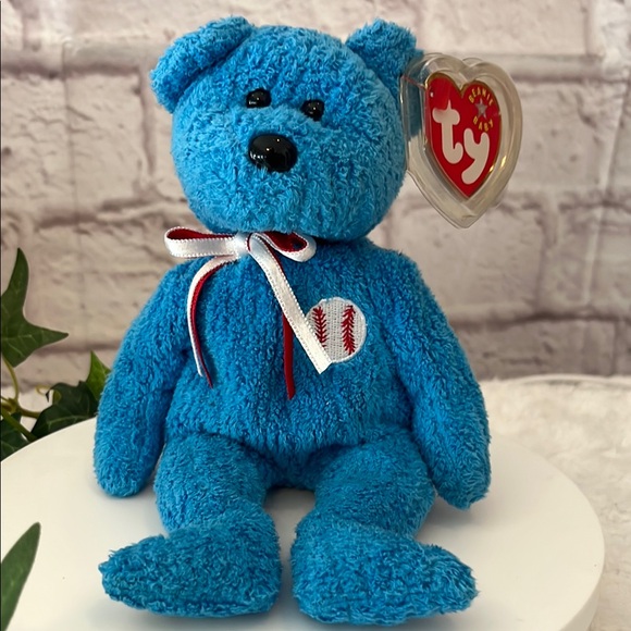 Ty | Toys | Ty Addison Baseball Bear Plush Toy | Poshmark